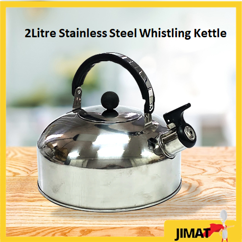 2 Litre Stainless Steel Whistling Kettle | Cerek Air Dapur Gas | Shopee ...
