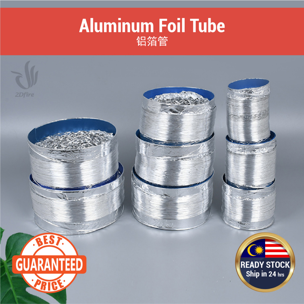 Aluminum Foil Tube Hose Pipe Exhaust Fan Kitchen Kipas Ekzos hos tiub ...