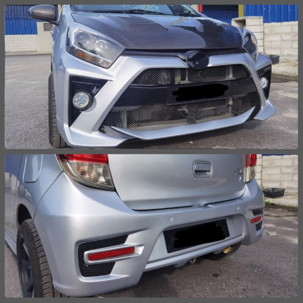 Perodua Axia 1st Generation 2017 Agya Style Skirting Body Kit Fiber ...