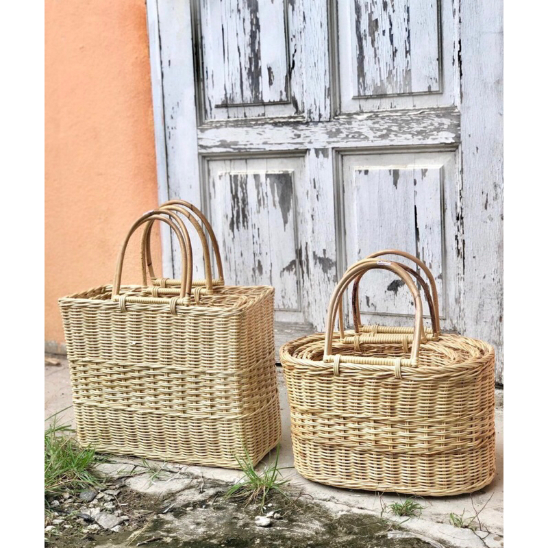READY STOCK_ RATTAN PICNIC BASKET(Bakul Rotan Picnic) | Shopee Malaysia