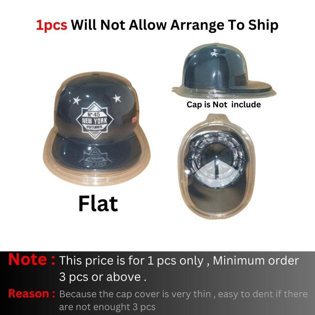 Cover Cap Blue Base Plastic Cap Holder Snapback Cover Cap Casing Topi ...