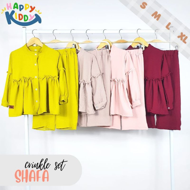 Set Shafa Blouse Pant Palazo Kids Girl Baju Budak Perempuan | Shopee ...
