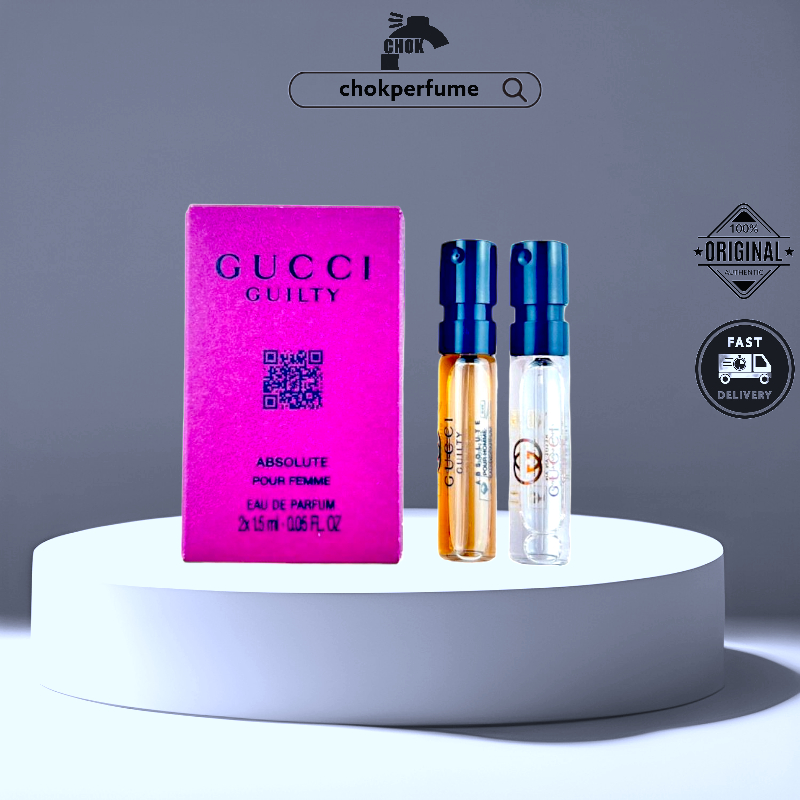 GC Guilty Absolute EDP 1.5ml x 2 Perfume Sample Vial Set (U) | Shopee ...