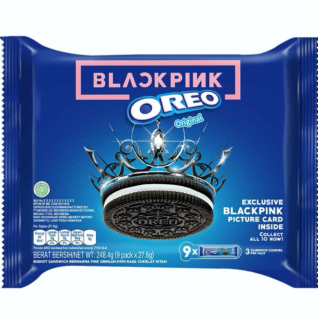 Oreo x Blackpink Sandwich Cookies Limited Edition with Picture Card ...