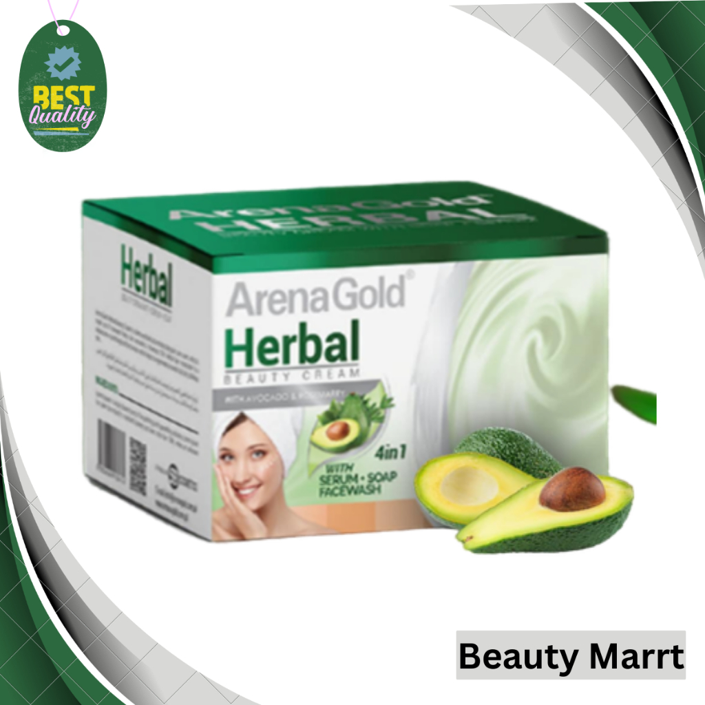 100% Original, Arena Gold Herbal 4 in 1 Pack (Cream+ Soap+ Facewash+ ...