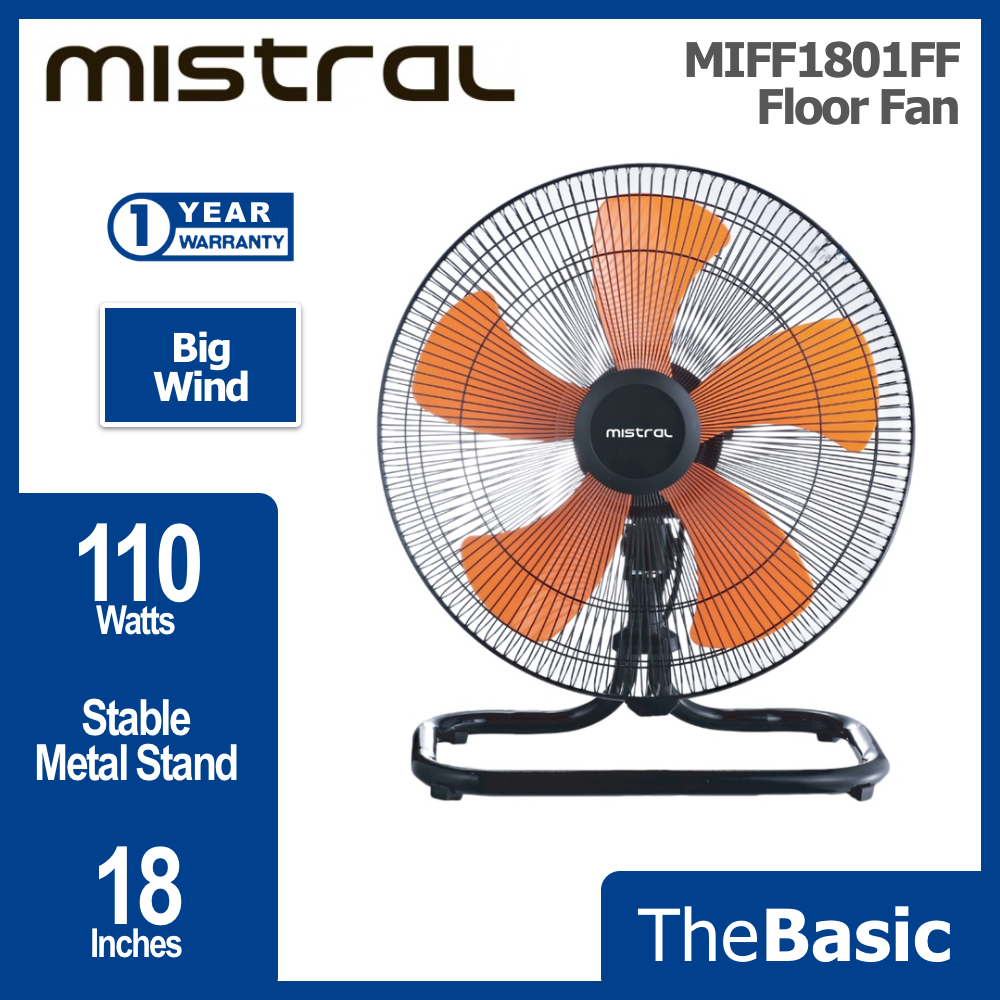 MISTRAL 18" 5 Blades Industrial Floor Fan ( MIFF1801FF ) | Shopee Malaysia
