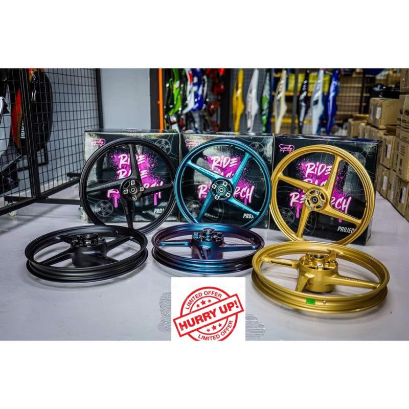 SUPERFLY PROJECT-X 4 BATANG LC135 LC Y15 Y16 Y15ZR RS150 SPORT RIM GOLD ...