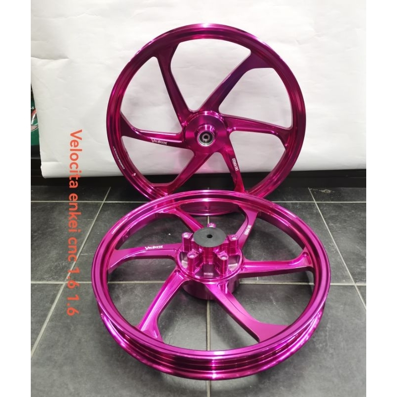 VELOCITA ENKEI CNC SPORT 6 LEG 6 BATANG RIM ROSE RED Y15ZR Y16ZR | Shopee Malaysia