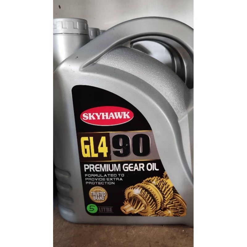 SKYHAWK GL4-90 GL4-140 PREMIUM GEAR OIL 5LITER MINYAK RANTAI MINYAK ...