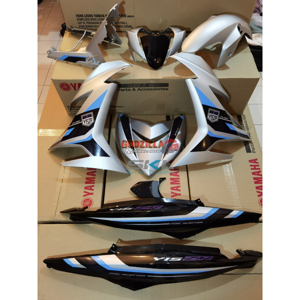 COVERSET Y15ZR SILVER 2023 HLY ORIGINAL YAMAHA Y15 YSUKU HLYM MS1 V2 ...