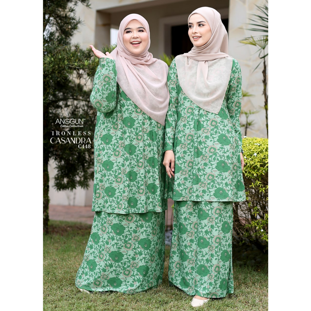 KURUNG IRONLESS CASANDRA BY ANGGUN COLLECTION (Kain jenis memeri/boleh ...