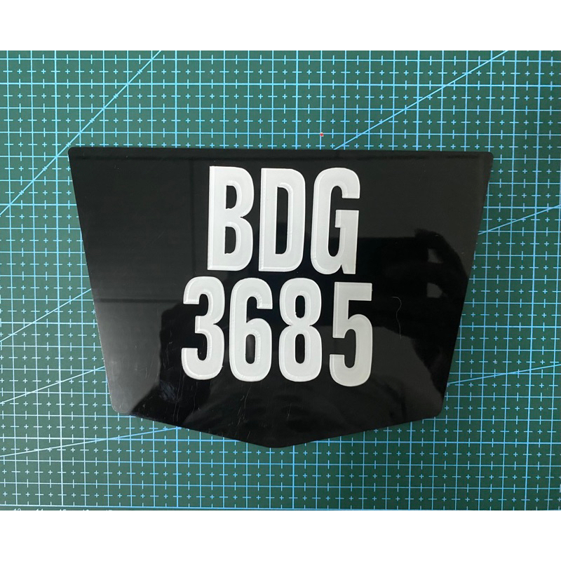 !!TIDAK BOLEH PILIH COD!! NOMBOR NUMBER PLATE MOTOR MOTORCYCLE MOTO W17 ...