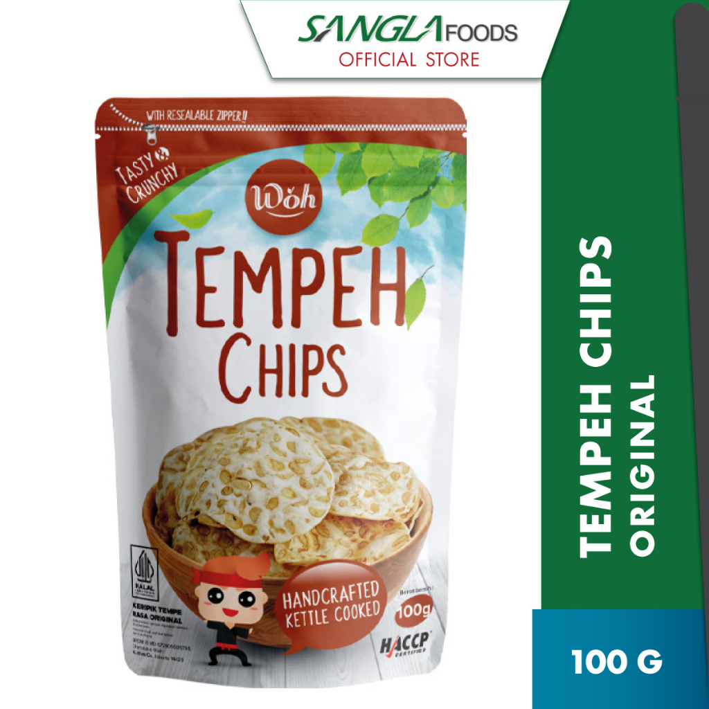 Woh Tempeh Chips Original 100G (Halal Certified) | Shopee Malaysia