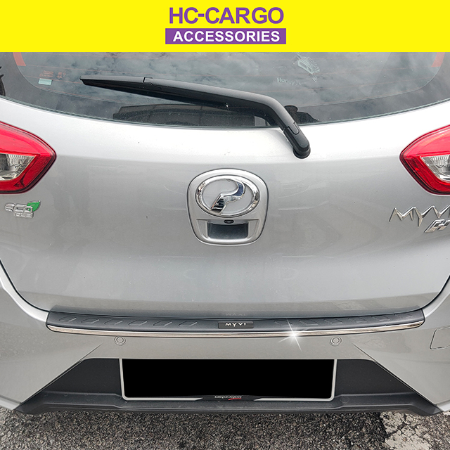 HC CARGO Perodua MYVI G3 2018 Above 3D Bumper Pad Rear Bumper Guard ...