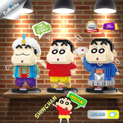 BALODY Crayon Shin Chan Building Block | Shopee Malaysia