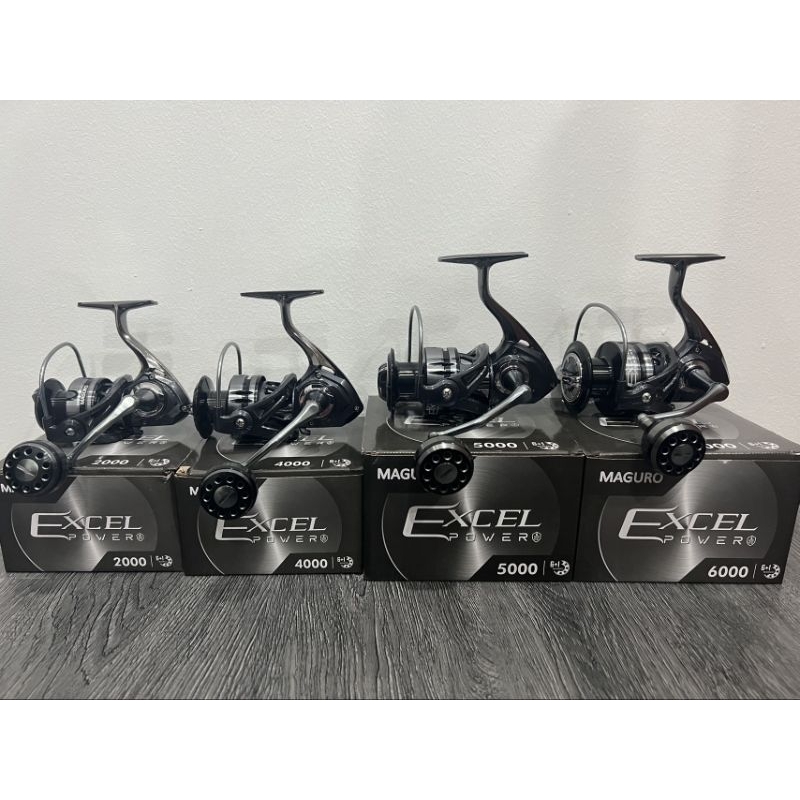 MAGURO EXCEL POWER SPINNING REEL (2000/ 4000/ 5000/ 6000 ) | Shopee ...