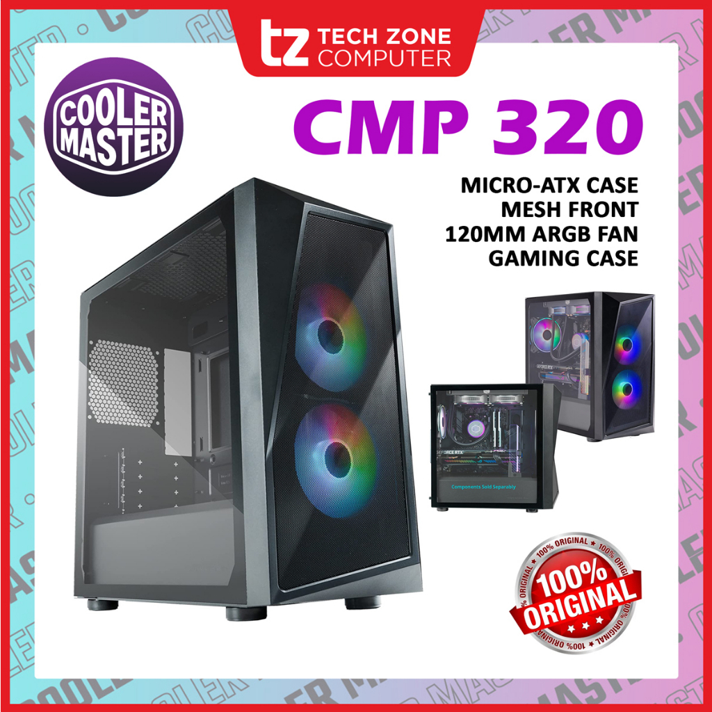 Cooler Master CMP 320 Micro-ATX Case (CP320-KGNN-S00) | Shopee Malaysia