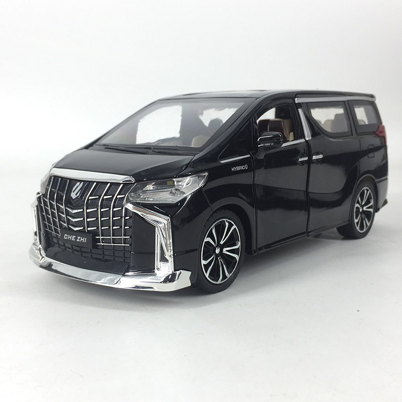 New 1:24 Toyota Alphard AGH30 Diecast Vehicle Sound Light Pull Back Car ...