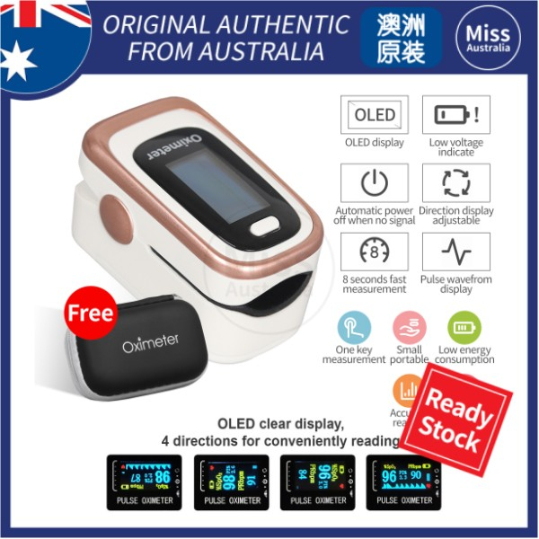 Professional Finger Pulse Oximeter Blood Oxygen Saturation Heart Rate ...