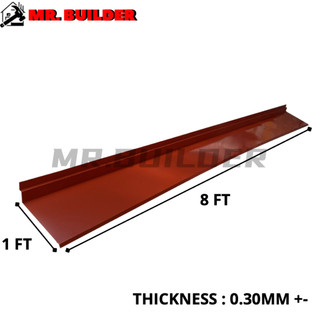 MR BUILDER #30 L Flashing 1'x8' 0.30MM Zink Tepi Roof Flashing Atap ...