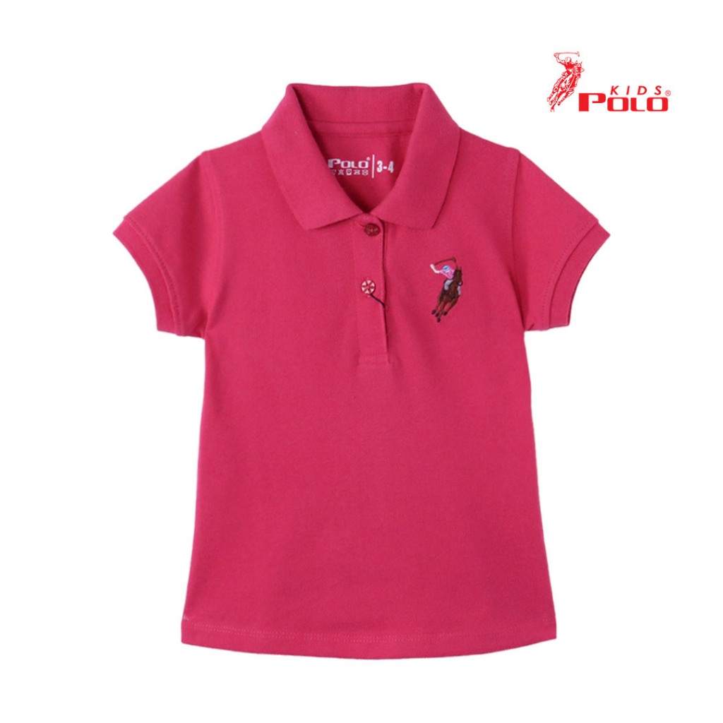 Polo Kids Girl Basic Collar Polo T-Shirt 01-103335 | Shopee Malaysia