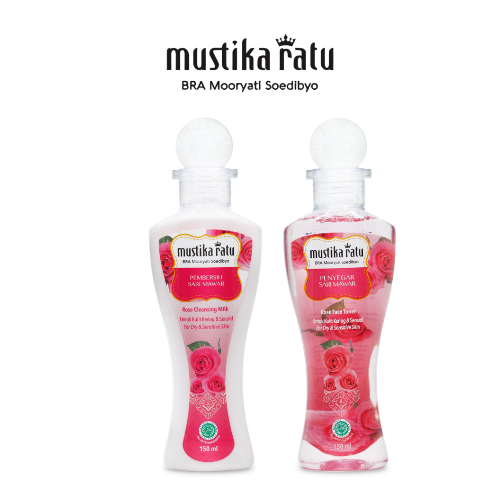 Mustika Ratu Penyegar + Pembersih Sari Mawar 150ml (for sensitive & dry ...