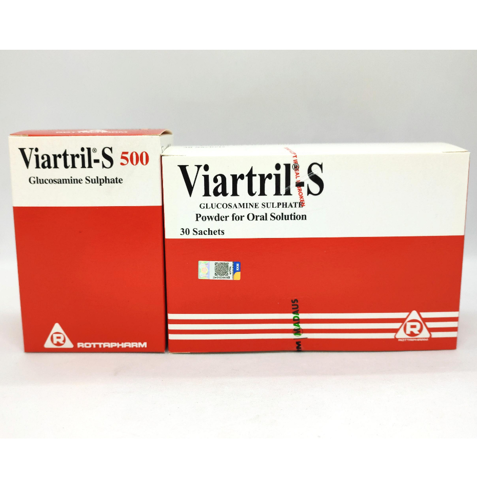 Viartril-S Glucosamine Sulphate Powder 30 sachets/ Capsules 90s ...