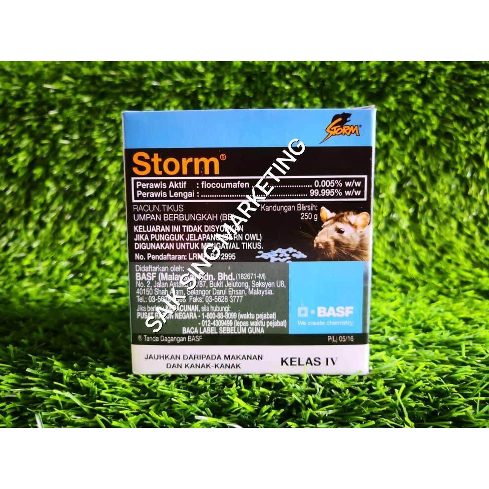 250G STORM Racun Tikus Rat Killer Rodenticide Odourless BASF/ Racun ...