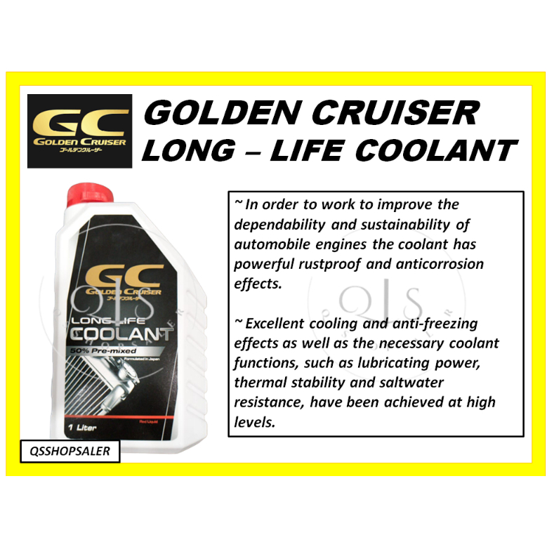 GC LONG LIFE COOLANT 1.0 LITRE / GOLDEN CRUISER LONG LIFE COOLANT ...