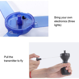 【Ready Stock】LED Lighting Flying Disc Propeller Helicopter Toys Pull ...