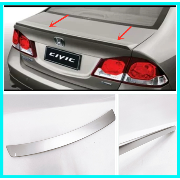 HONDA CIVIC FD 2006-2011 DUCKTAIL Style ABS Spoiler WITH PAINT(SILVER ...