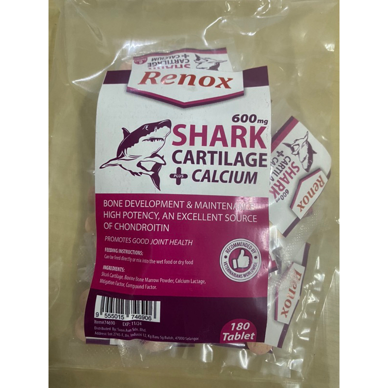 Renox Shark Cartilage + Calcium , Renox Probiotics & Renox Omega 3-6-9 ...