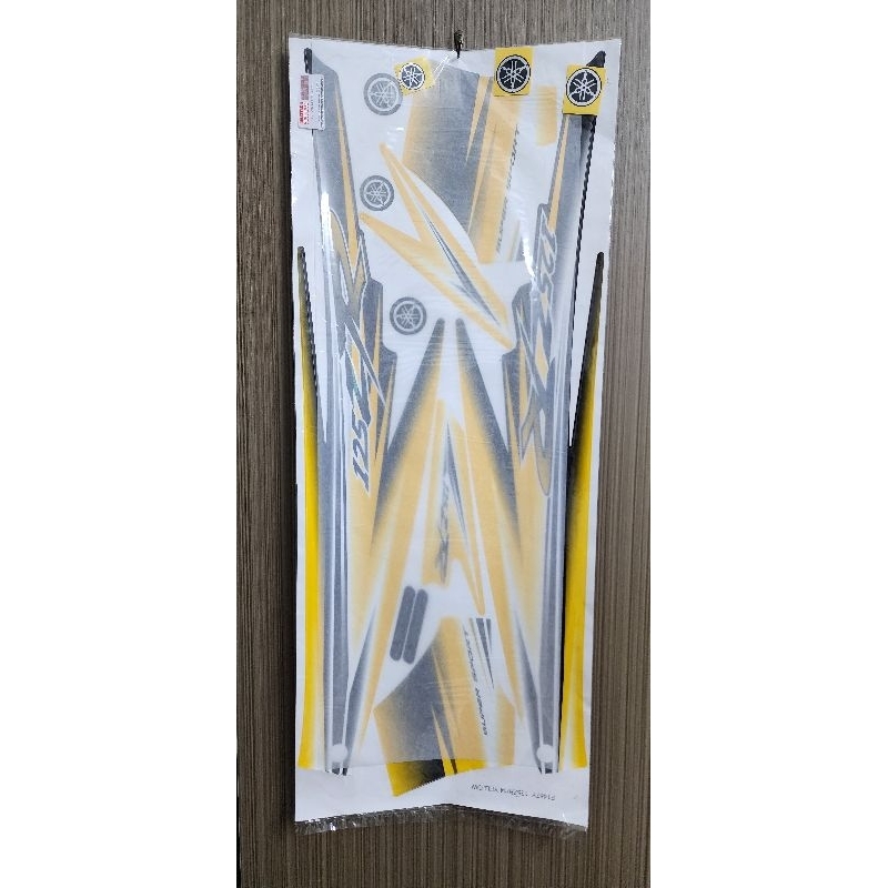 Yamaha 125zr Kuning Diraja Moritaka sticker stripe strike | Shopee Malaysia