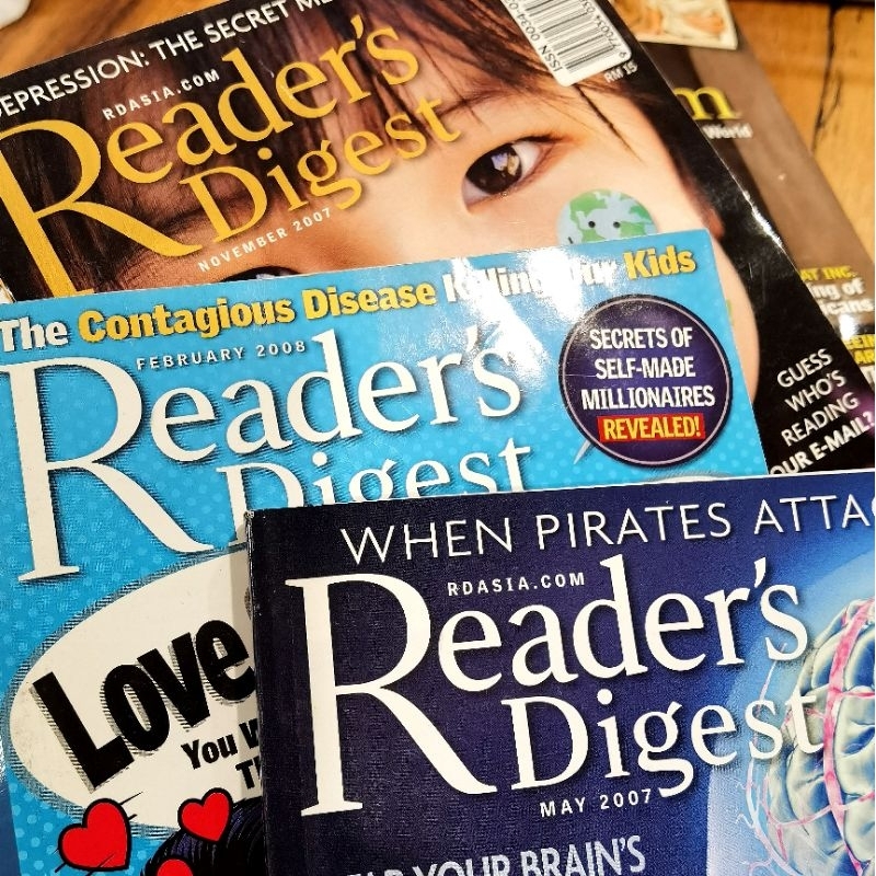 (5 Books) Bundle Reader's Digest Magazines Book Random Old Issues Used ...