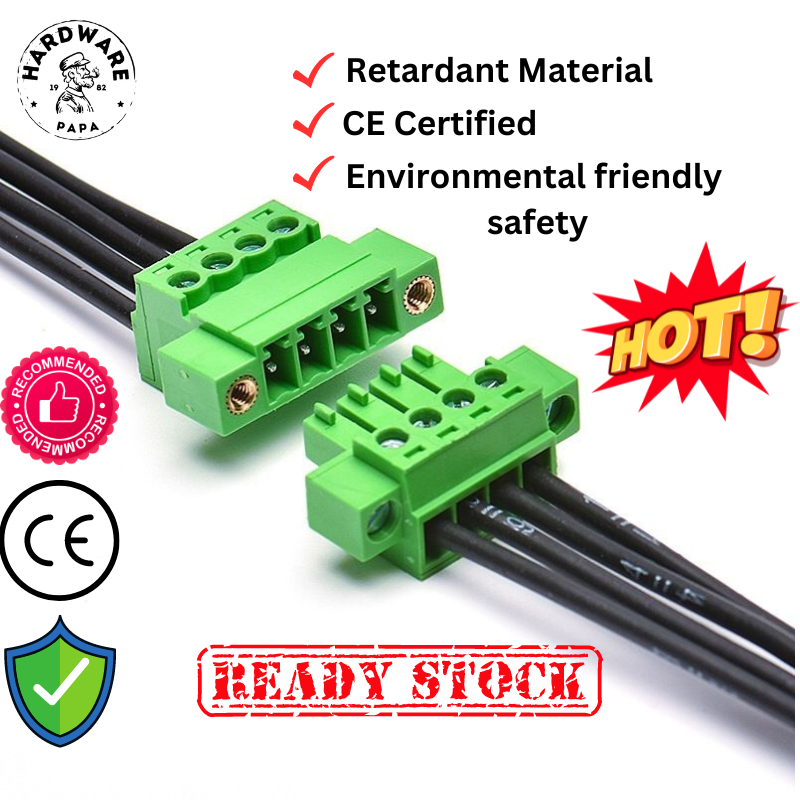 Terminal Block Screw Attached Connector 3.81mm Pitch 2P/3P/4P/5P/6P/7P/8P/9P/10P | Shopee Malaysia
