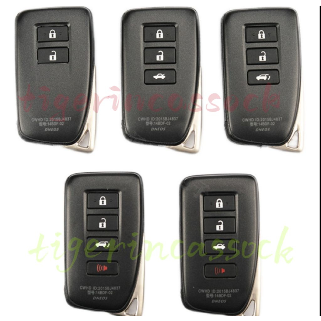 exact LEXUS 2/3/4 button smart key case to replace LEXUS IS/ES250 NX200 ...