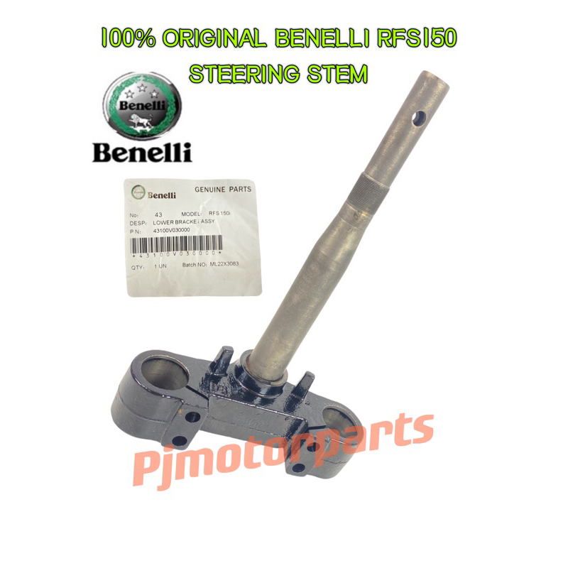 BENELLI RFS150 RFS 150 (100% ORIGINAL) FRONT STEERING STEM ASSY / KAKI ...