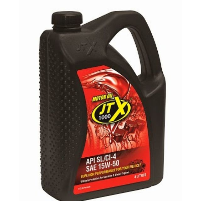 JTX1000 RED ENGINE OIL 4 LITER | Shopee Malaysia