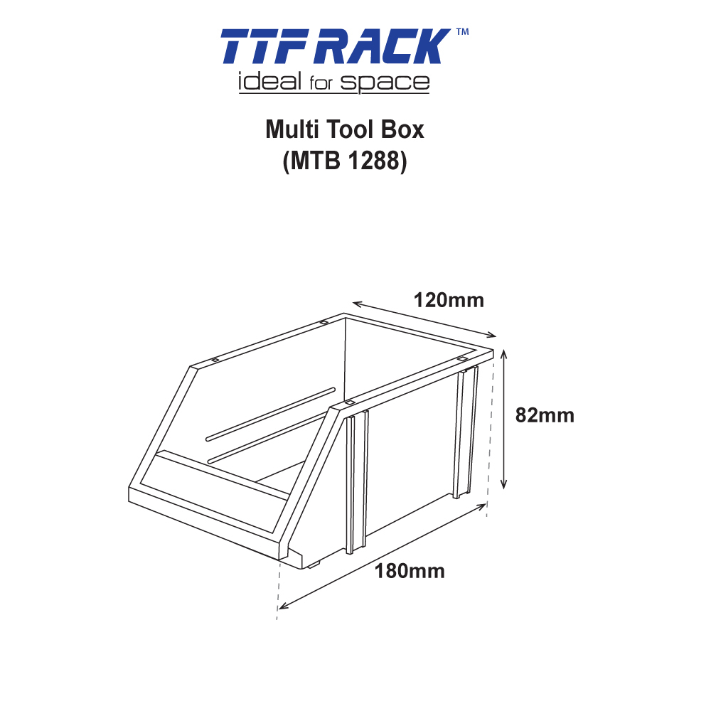 TTF Rack™ (MTB PER UNIT) Multi Tool Box /Storage Box Organizer /Storage ...