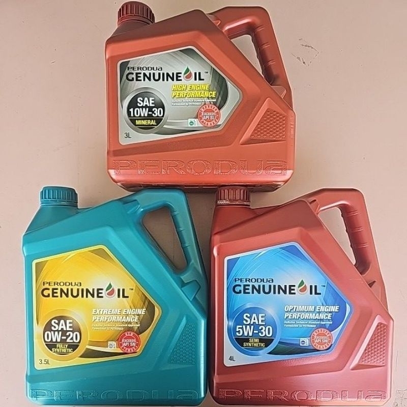 Perodua Genuine 10W30 , 5W30 , 0W20 Engine Oil | Shopee Malaysia