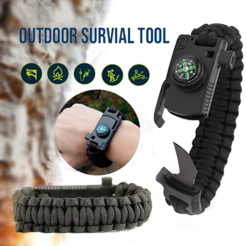 Top DIY Escape Bracelet 5 in 1 Multifunction Survival Escape Bracelet ...