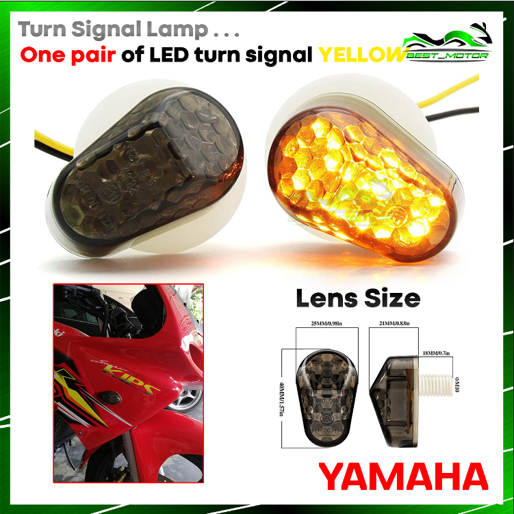 SIGNAL LED TURN SIGNAL LIGHT YAMAHA R1 / R3 / R6 / R15 / R25 MOTORCYCLE ...