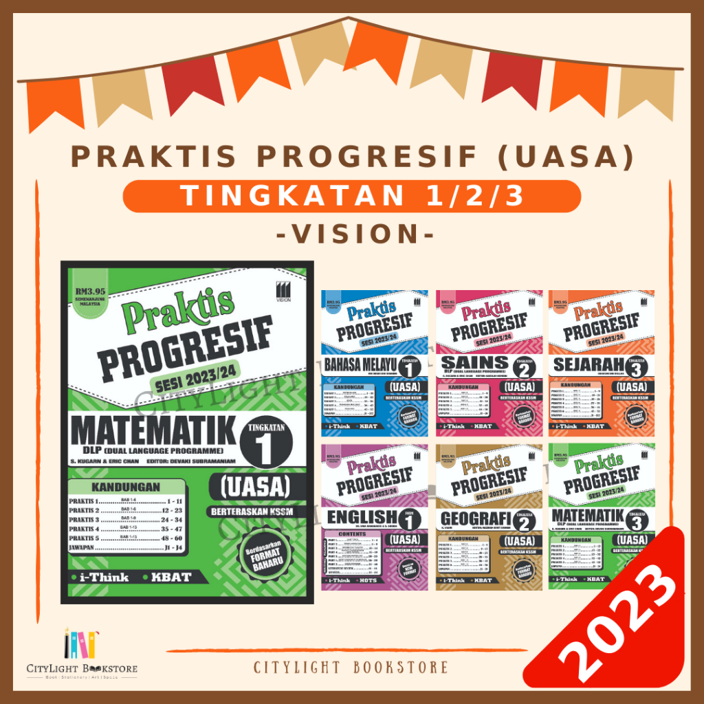 [citylight] Buku Latihan 2023 Praktis Progresif Uasa Tingkatan 1 2