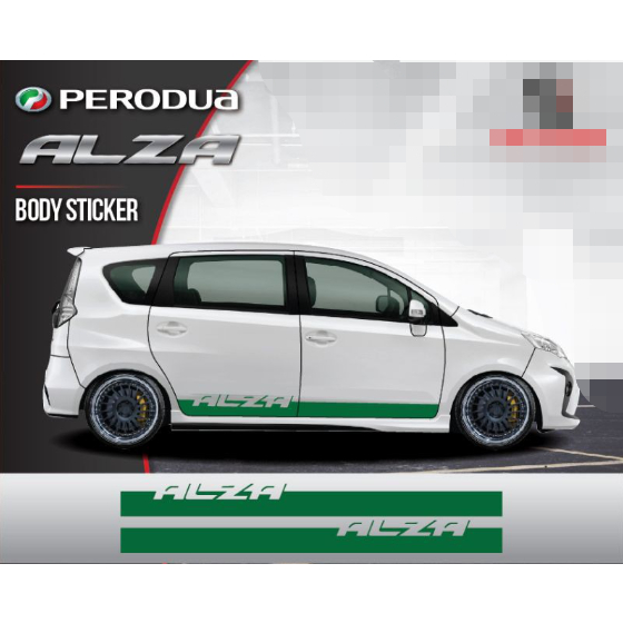 PERODUA ALZA CAR BODY STICKER | Shopee Malaysia