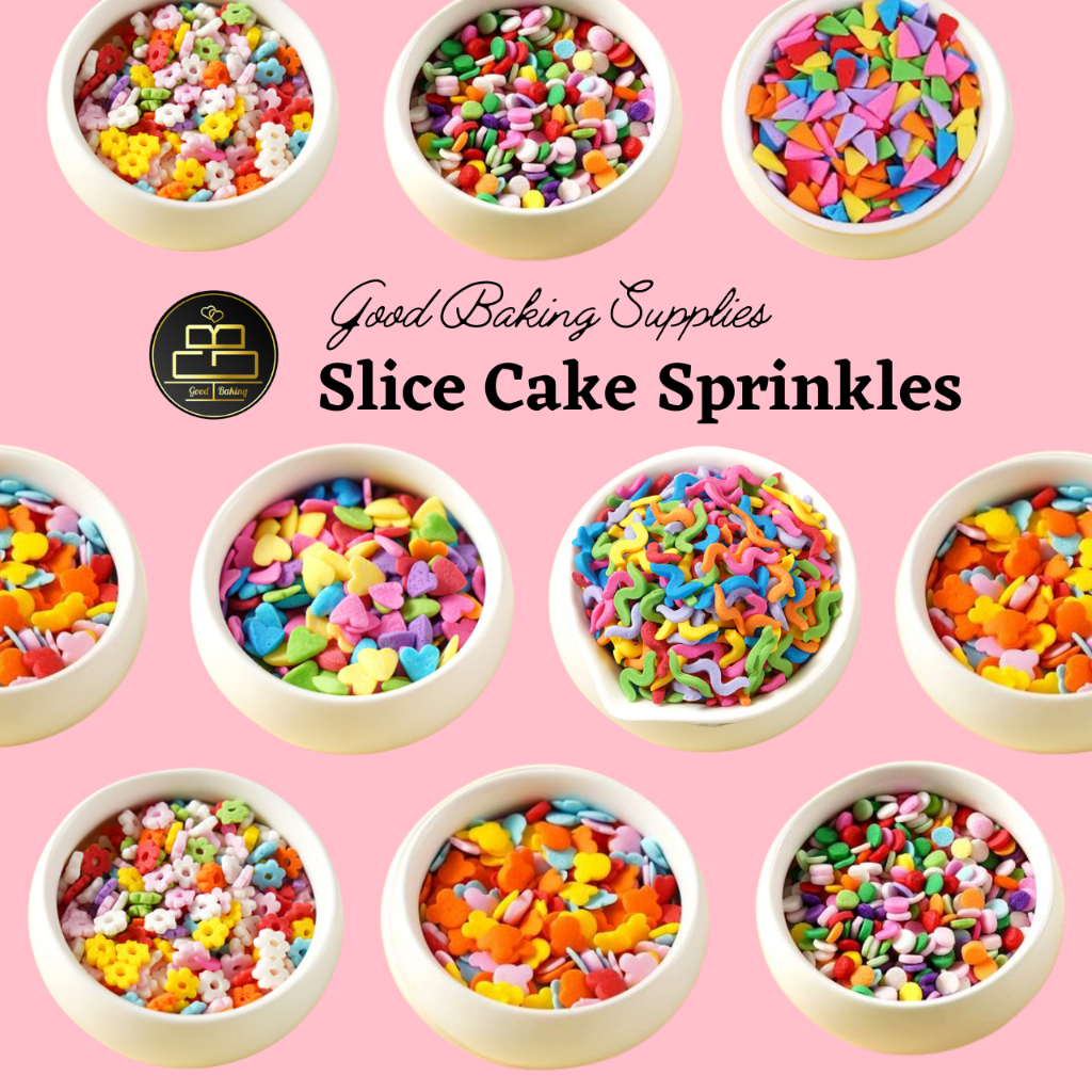 HALAL Slice Cake Sprinkles / Quins Colour Sugar Deco / DIY Food ...