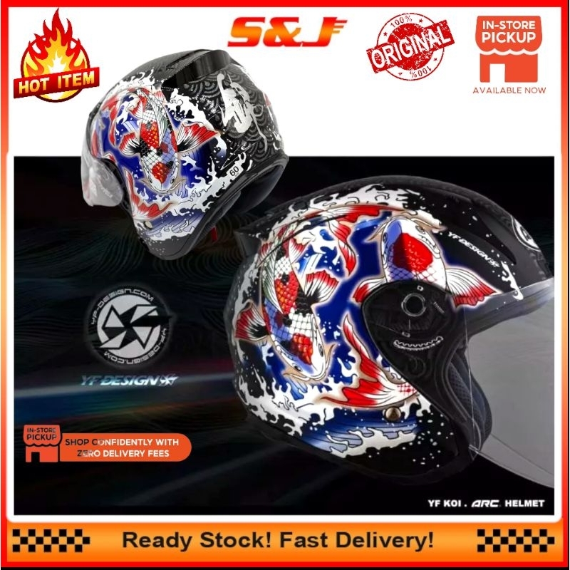 2023 ARC XR YF KOI HELMET L, 2XL MADE IN MALAYSIA | Shopee Malaysia