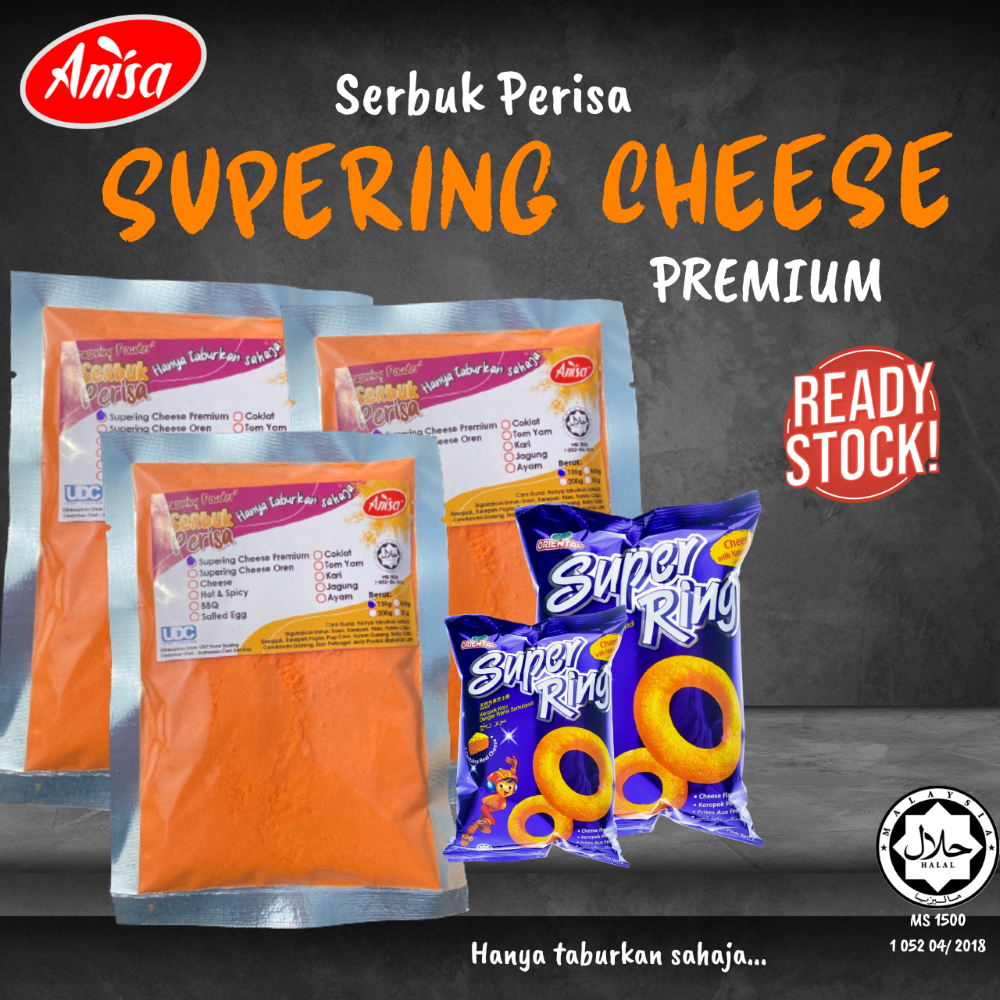[SUPERING CHEESE PREMIUM🔥] SERBUK PERISA KEREPEK SEDAP HALAL 100gram ...