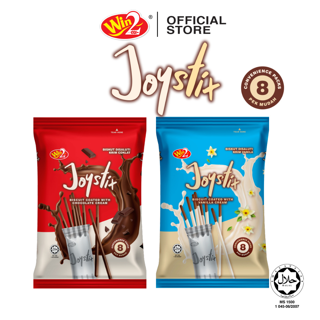 Win Win Joystix Biscuit Coated With Cream (20g x 8 Packs) | Shopee Malaysia