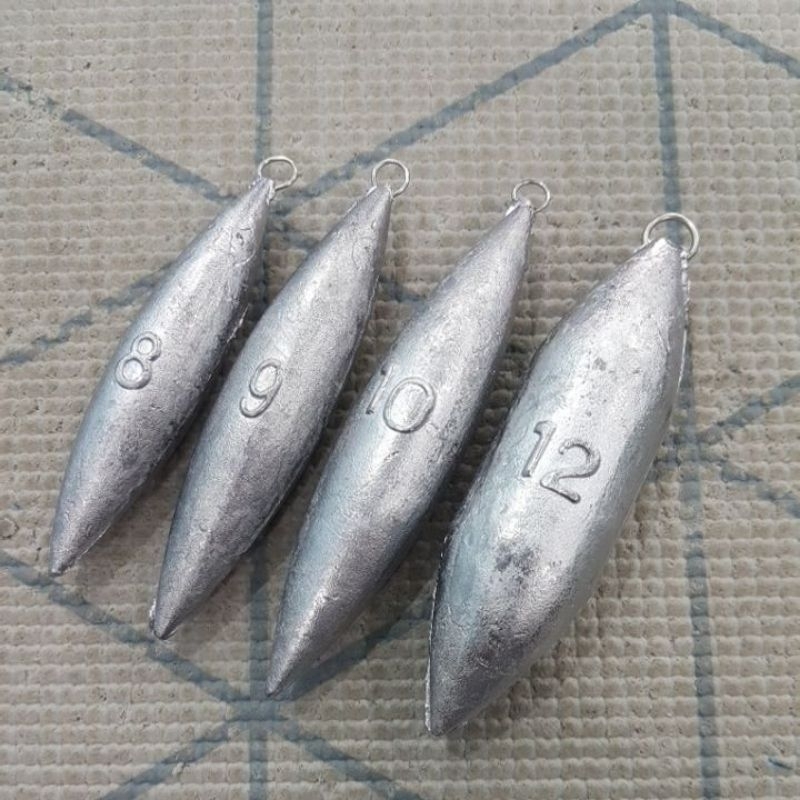 SINKER WIRE LONG/S LEAD WLS BATU LADUNG PANCING FISHING 8 9 10 12 ...