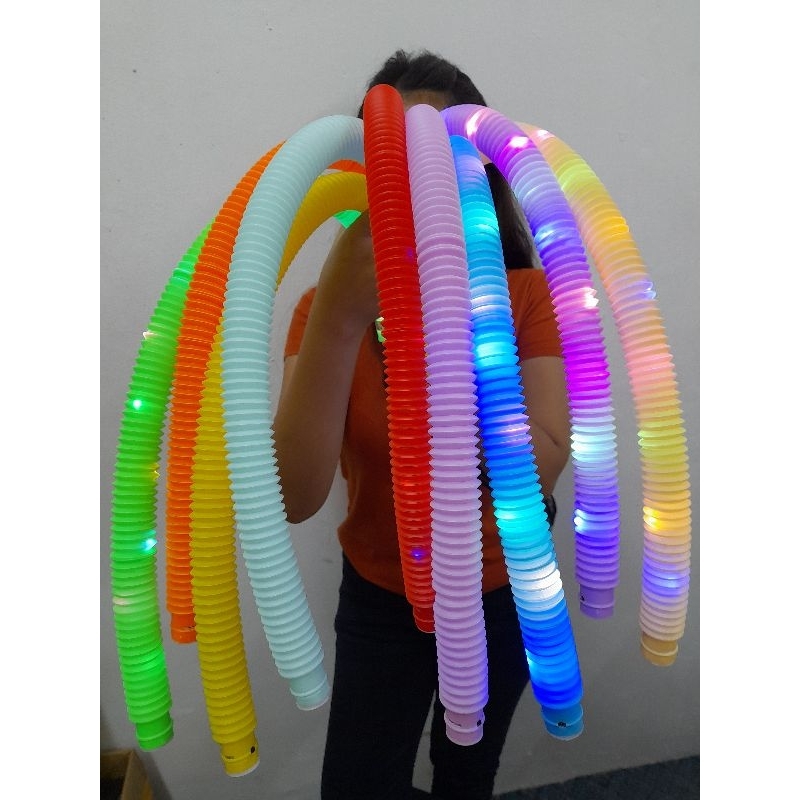 19cm Big LED Pop Tube New Pop Light Tubes Sensory Fidget Toy Flash ...